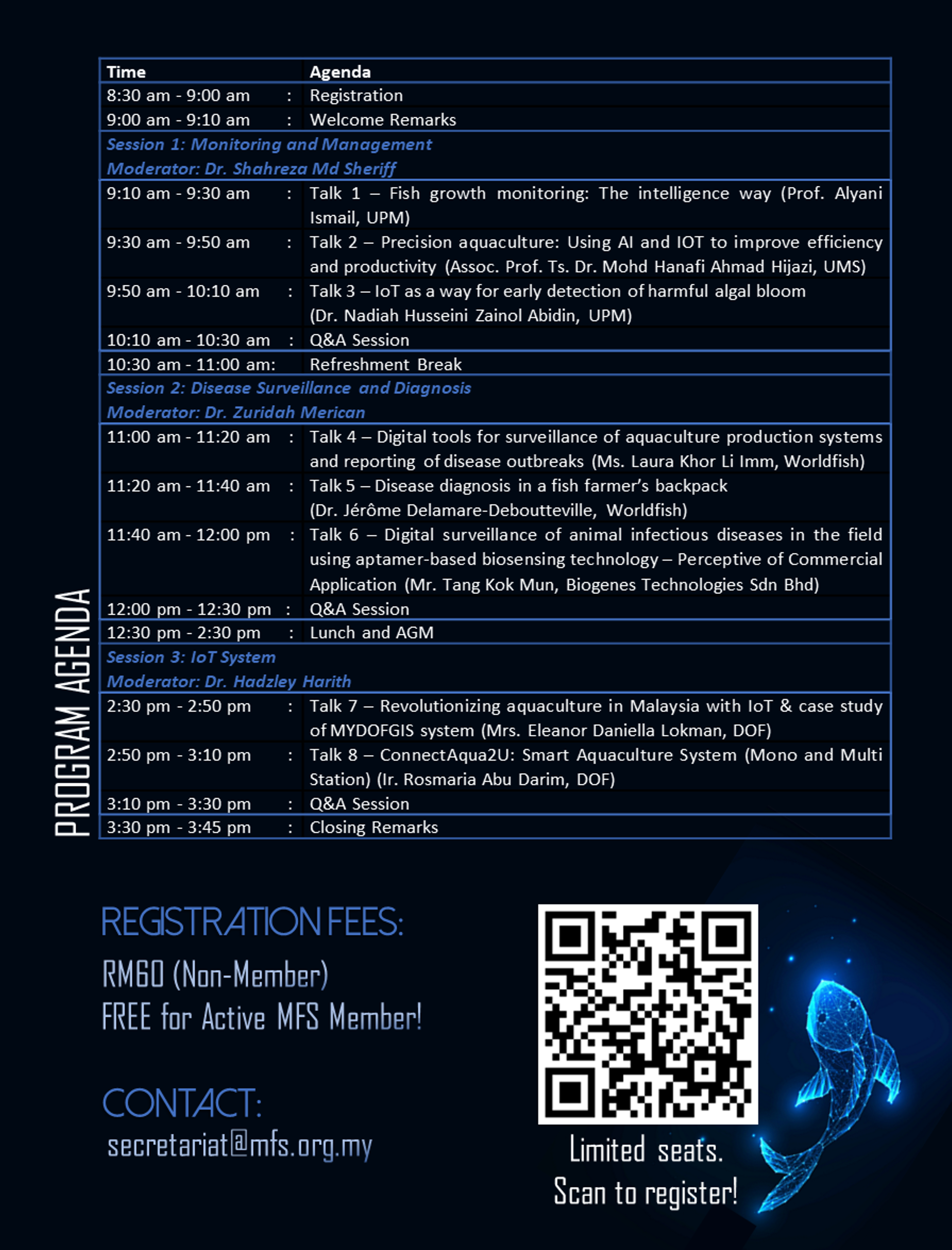 MFS INVITED TALKS & 36TH AGM – Malaysian Fisheries Society :: MFS