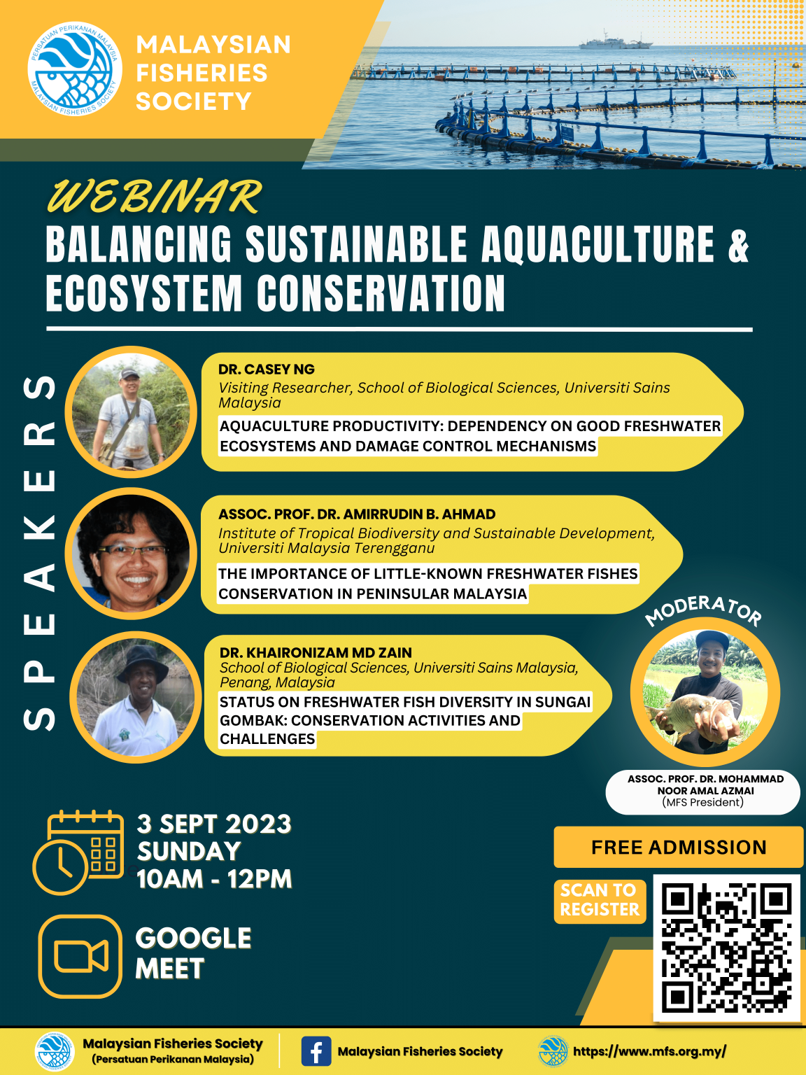 MFS WEBINAR 2023: BALANCING THE AQUACULTURE & ECOSYSTEM CONSERVATION ...